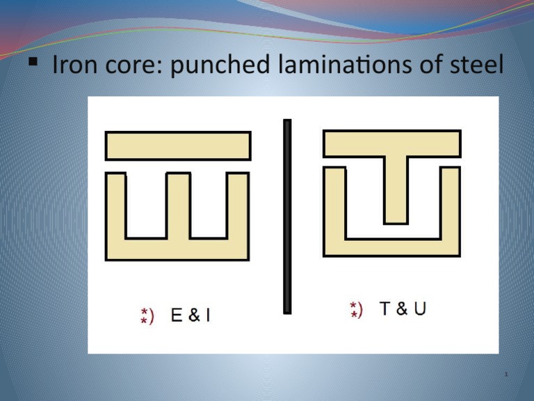 Iron Core: Punched Laminations of Steel | PDF