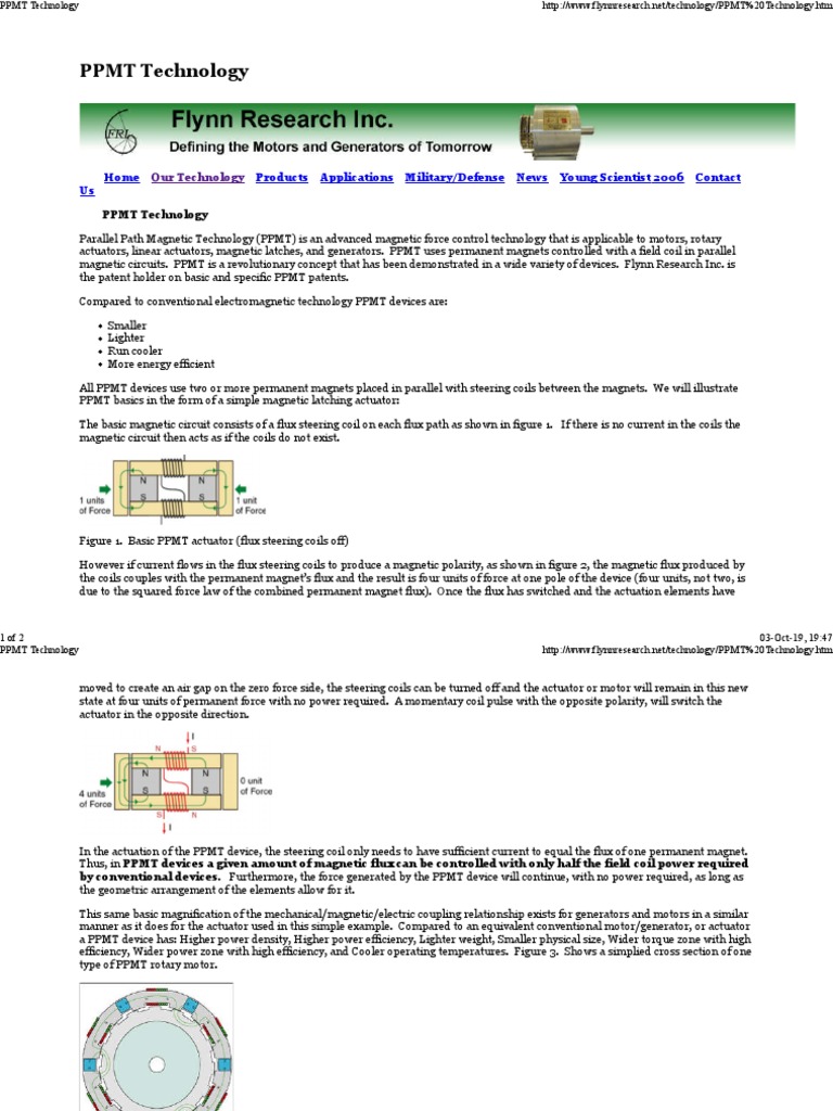 PPMT Technology | PDF | Electric Motor | Inductor