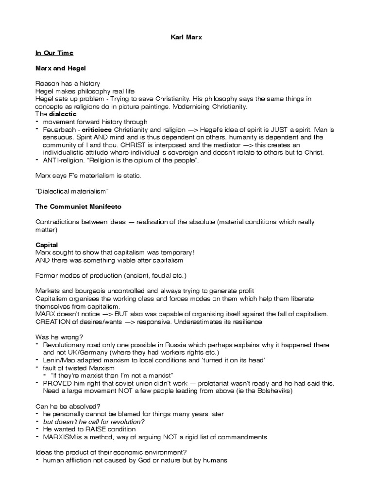 Understanding Marx: A Summary and Analysis of Key Ideas from Karl Marx ...