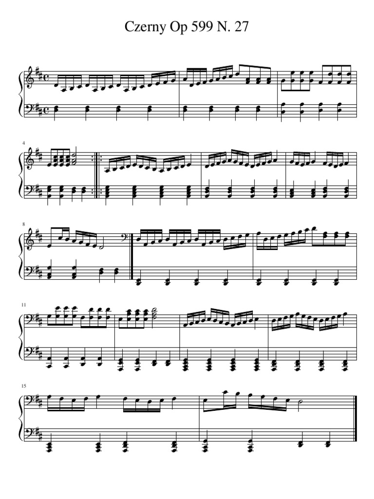 Czerny Op 599 N. 27 PDF | PDF