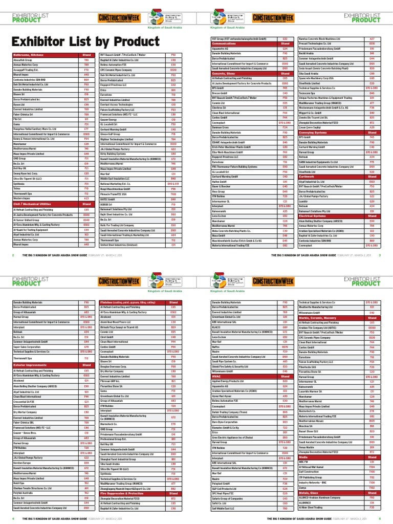 Exhibitor List for Mediterranean Food | PDF | Economic Sectors ...