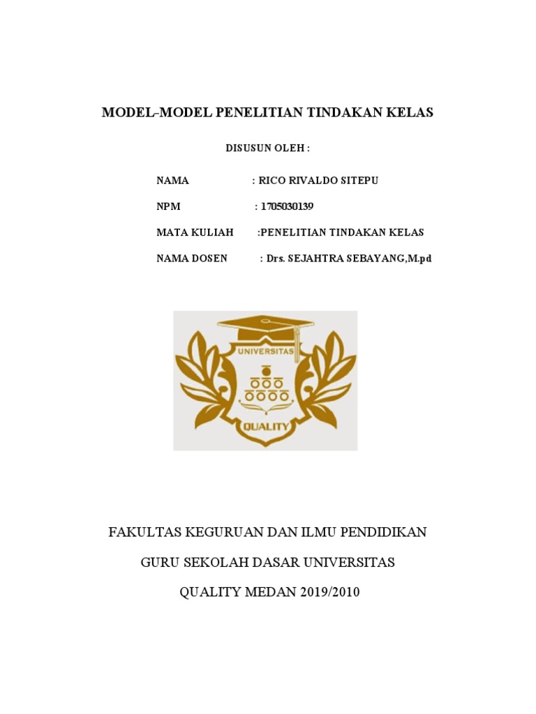 Makalah Model PTK | PDF | Karier & Perkembangan