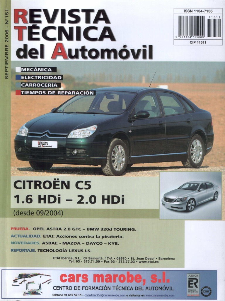 Manual de Taller C5 II 1.6 HDi - 2.0 HDi PDF | PDF