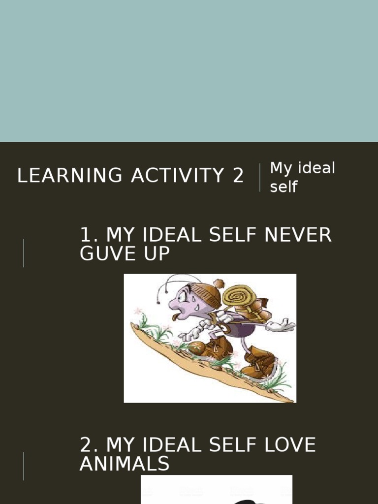 Learning Activity 2: My Ideal Self | PDF