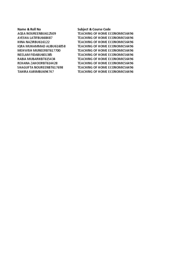 Name & Roll No Subject & Course Code | PDF