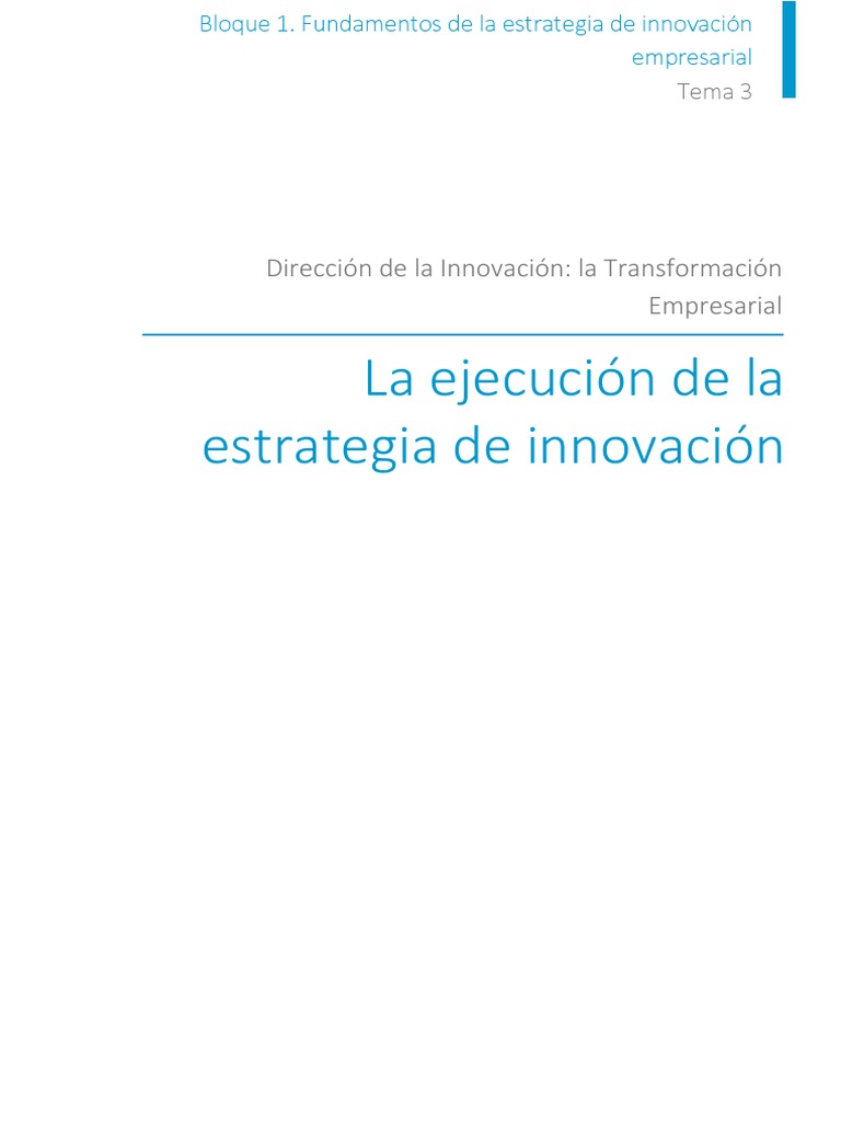 Tema3 PDF | PDF | Innovación | Logística