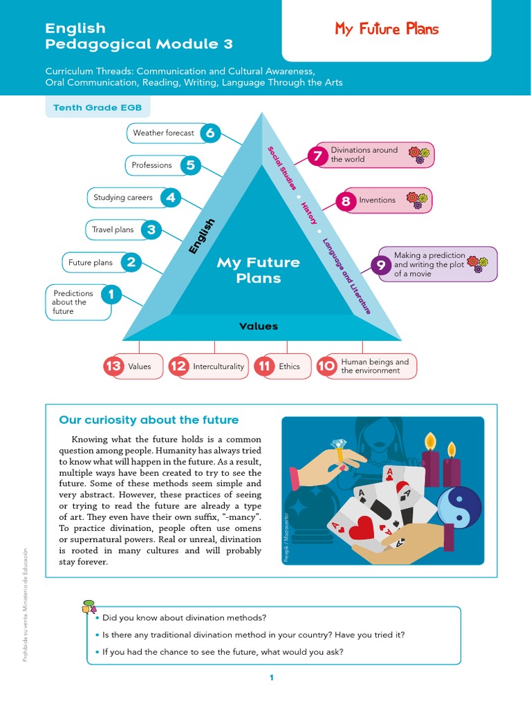 My Future Plans: English Pedagogical Module 3 | PDF | Divination ...