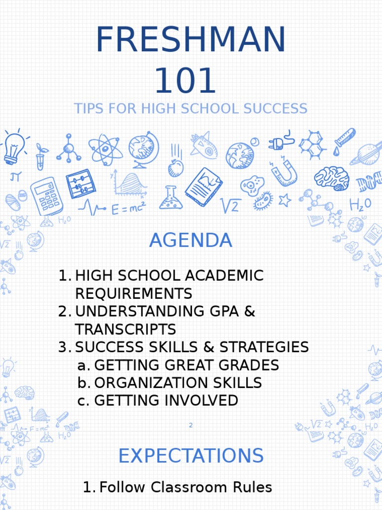 Freshman 101 Presentation | PDF | University And College Admission ...
