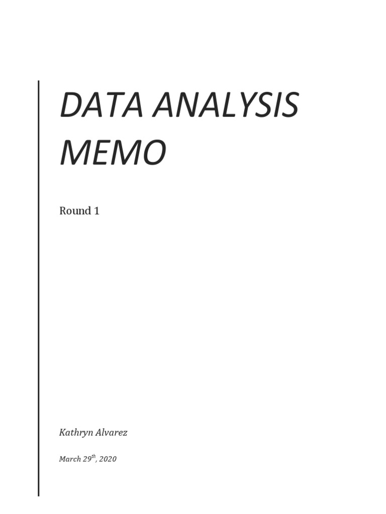 Memo Report Round 1 | PDF | Vocabulary | Qualitative Research
