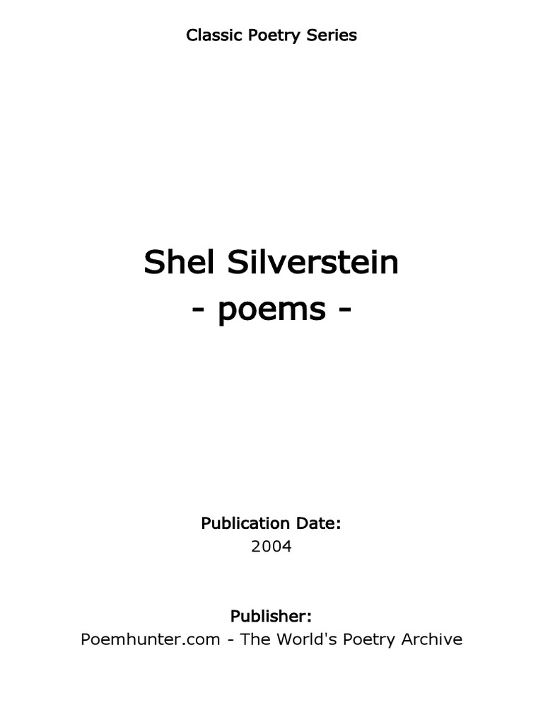 Sheldon Allan Silverstein 2004 9 | PDF | Sky | Laughter