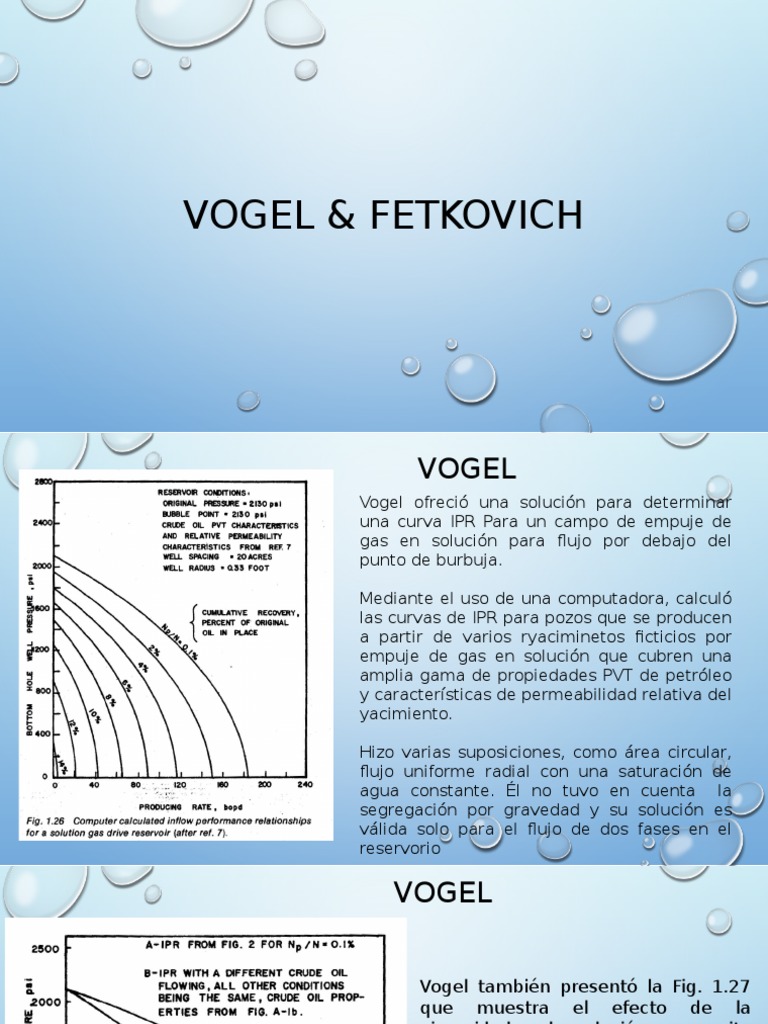 Ecuaciones de IPR: Métodos de Vogel y Fetkovich | PDF | Gases | Líquidos