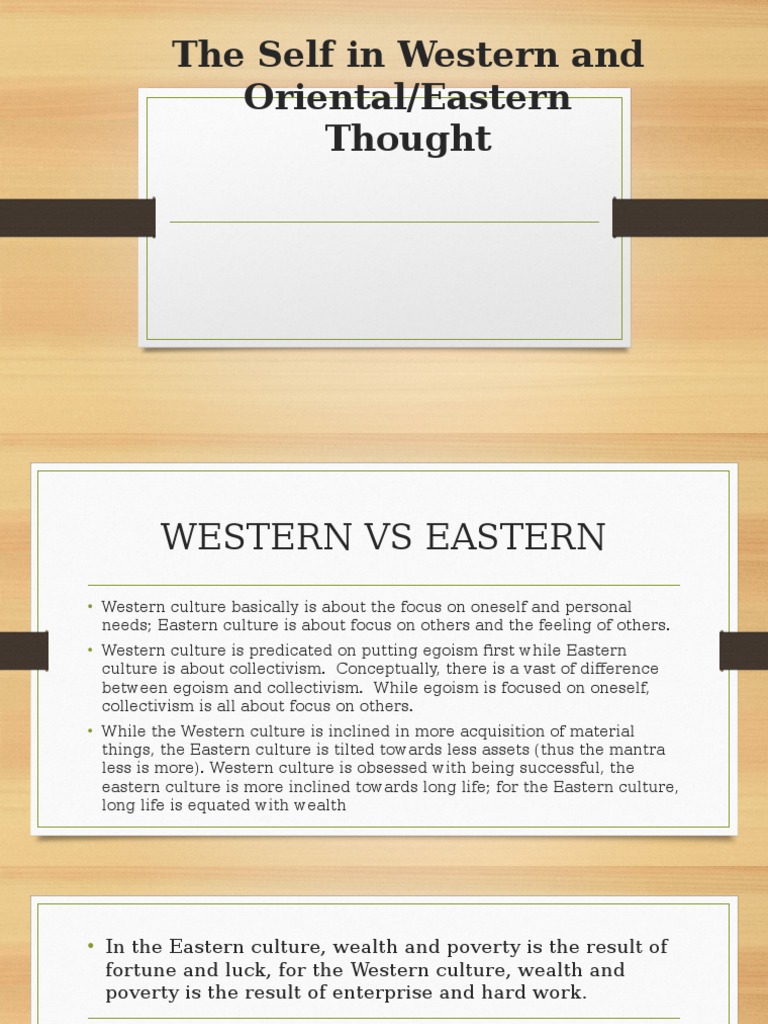 The Self in Western and Oriental/Eastern Thought | PDF | Ātman ...