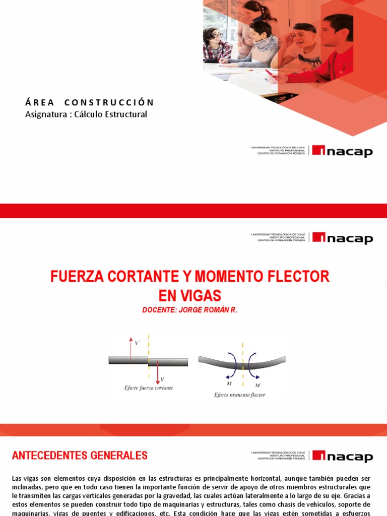 Cálculo Estructural - Fuerza Cortante y Momento Flector | PDF | Doblar ...