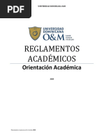 Reglamentos Académicos OYM | PDF | Prueba (evaluación) | Disciplinas