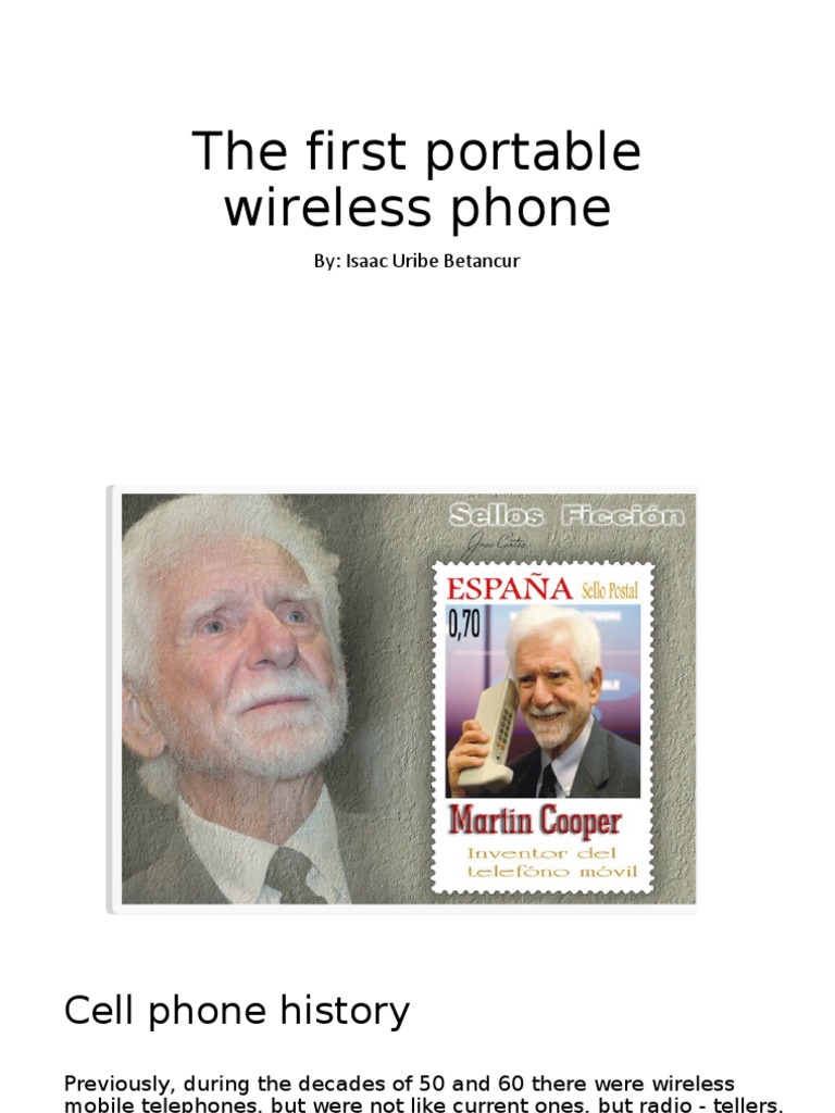 First Portable Cell Phone History | PDF