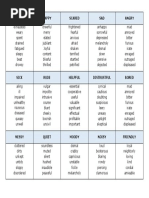 Descriptive Writing Word Bank | PDF