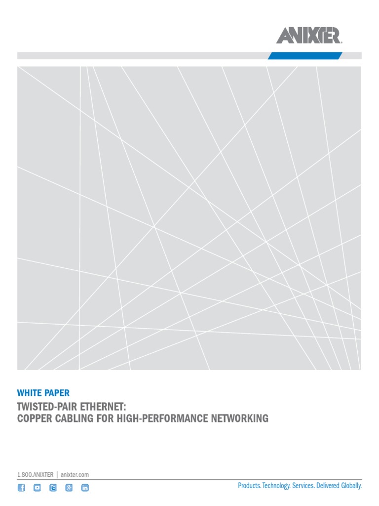 12F0009X00 Anixter Twisted Pair Ethernet WP ECS EN PDF | PDF | Computer Network | Bit Rate