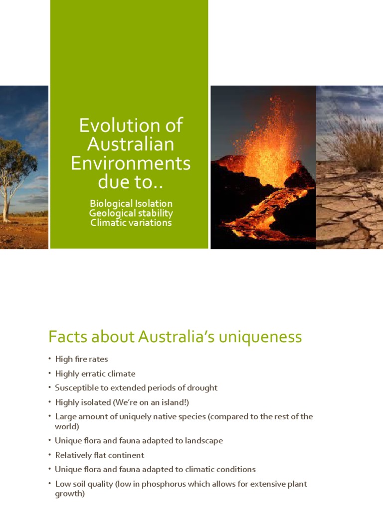 Evolution of Australian Environments | PDF | Nature | Physical Geography