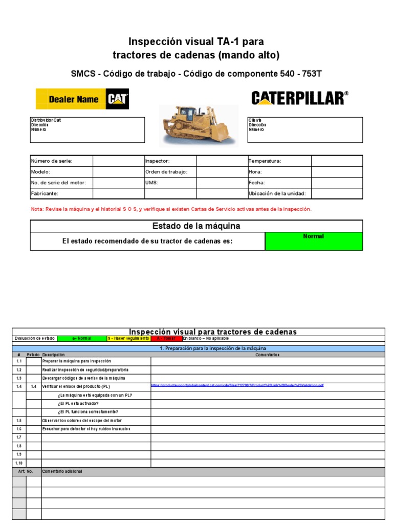 TA1 Spanish - Track-Type Tractor PROGRAMA CAT | PDF | Vehículos ...