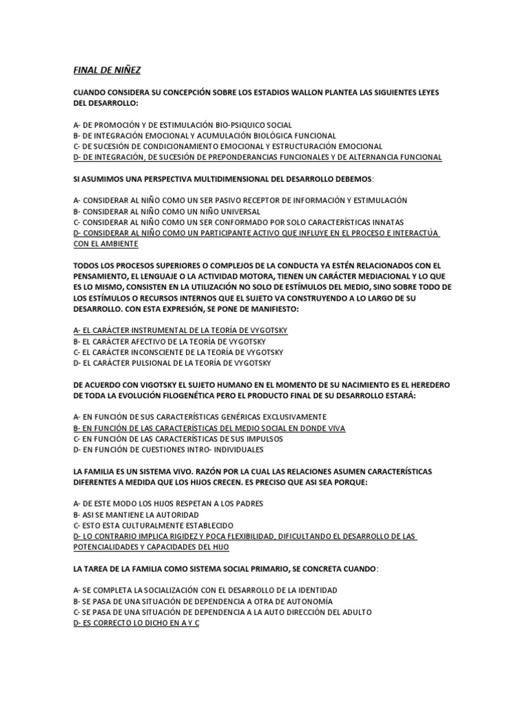 Final de Niñez | PDF | Teoría de apego | Adultos Final de Niñez | PDF | Teoría de apego | Adultos