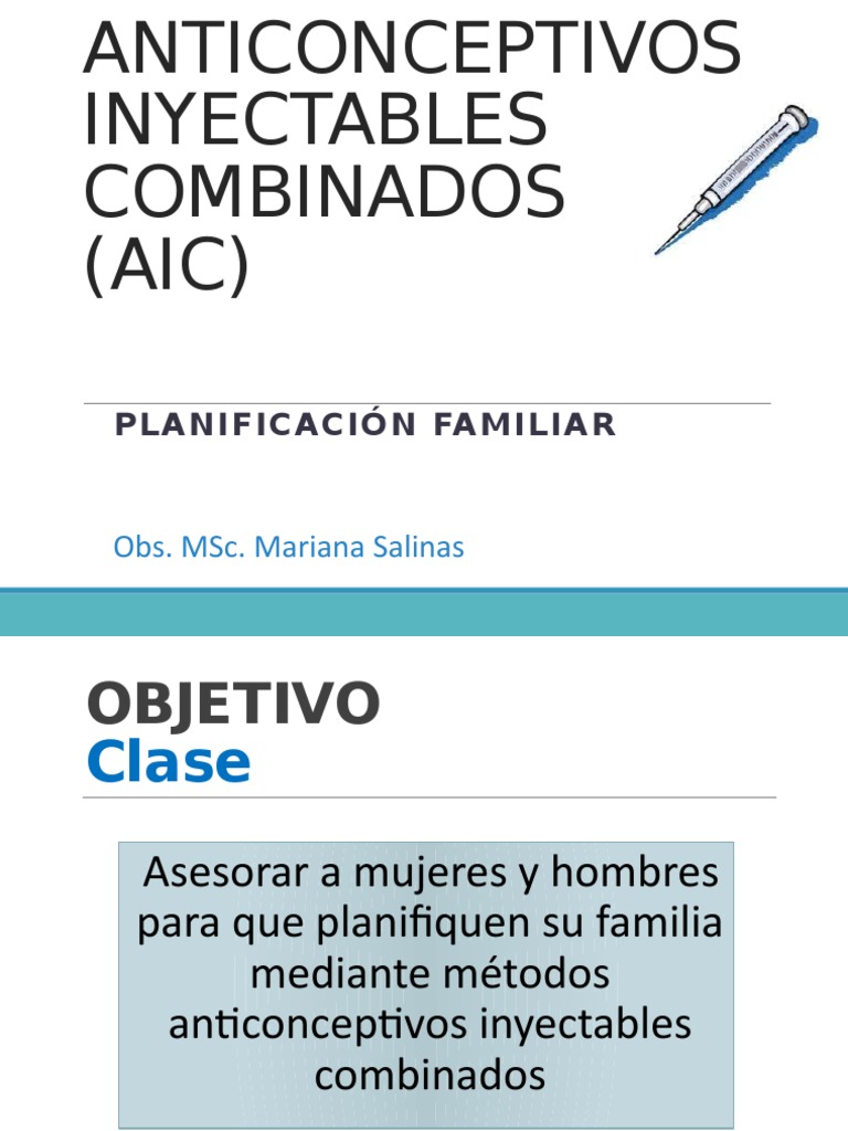 5 Anticonceptivos Inyectables Combinados | PDF | Estradiol | Química
