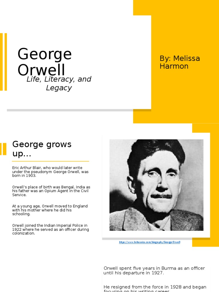 George Orwell Biography | PDF | George Orwell