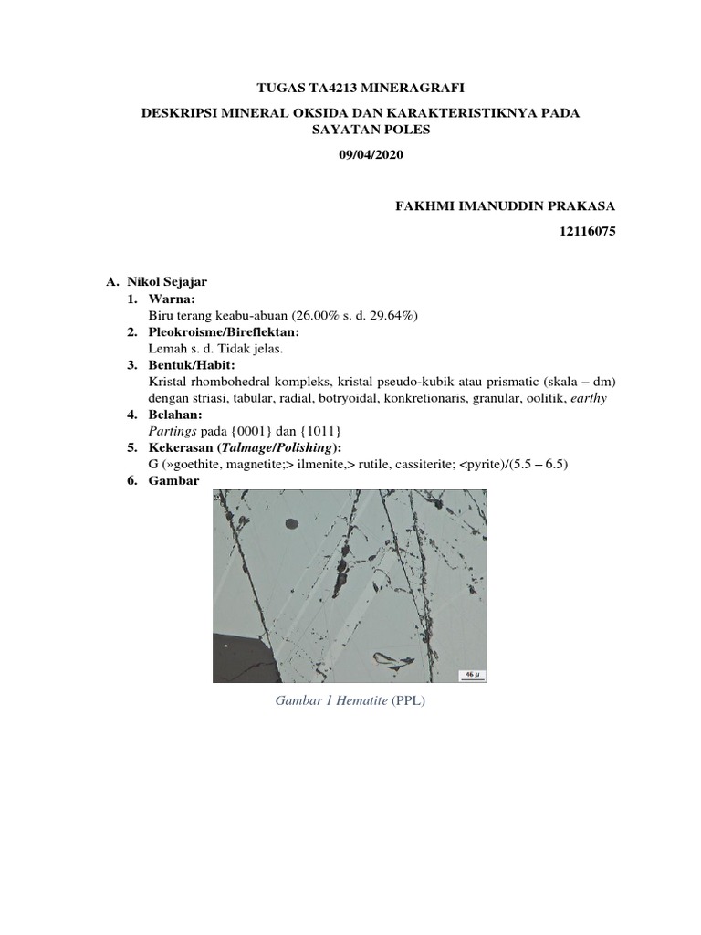 Praktikum Mineragrafi | PDF