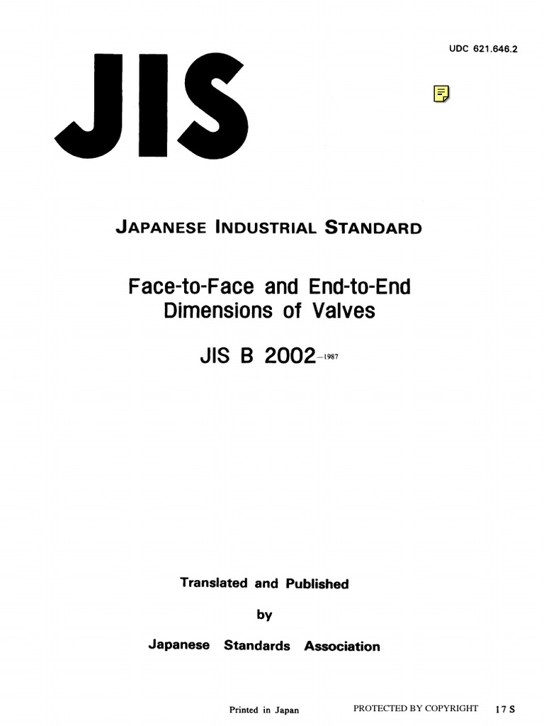 Jis B 2002 - 1987 | PDF