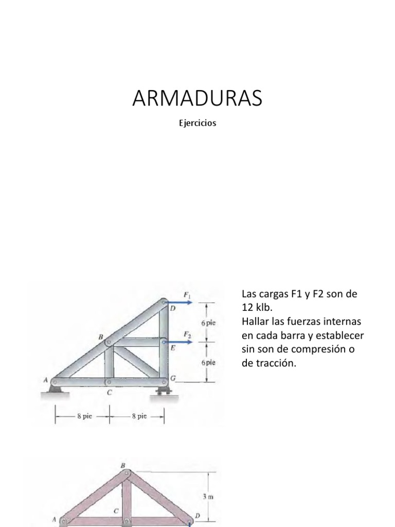 ARMADURAS Ejercicios | PDF