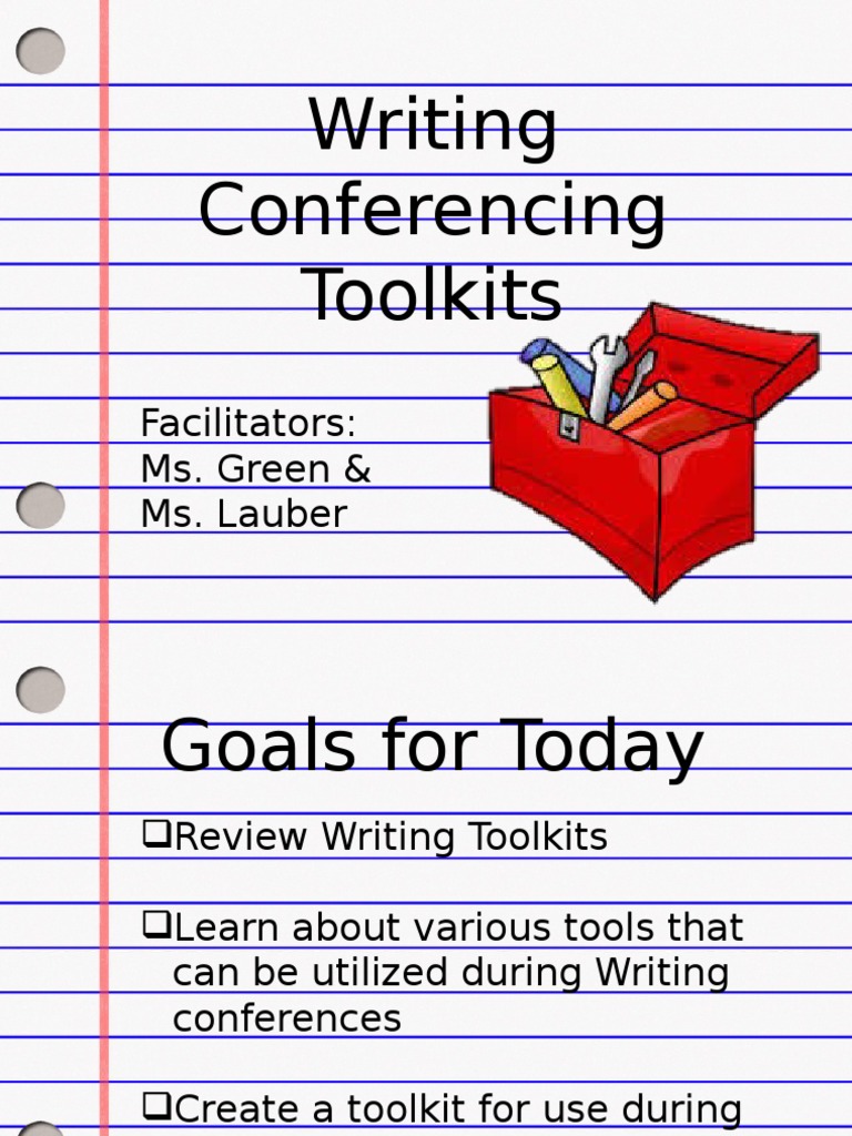 Writing Conferencing Toolkits | PDF