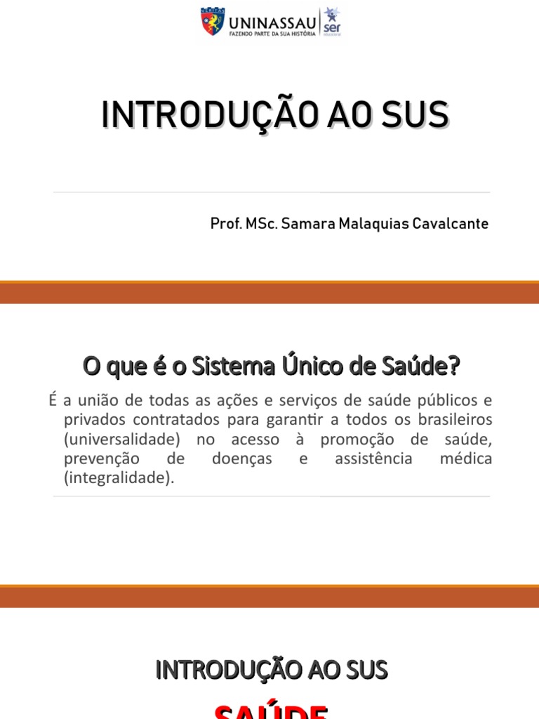Sus Uninassau - Introdução Ao Sus PDF | PDF Sus Uninassau - Introdução Ao Sus PDF | PDF