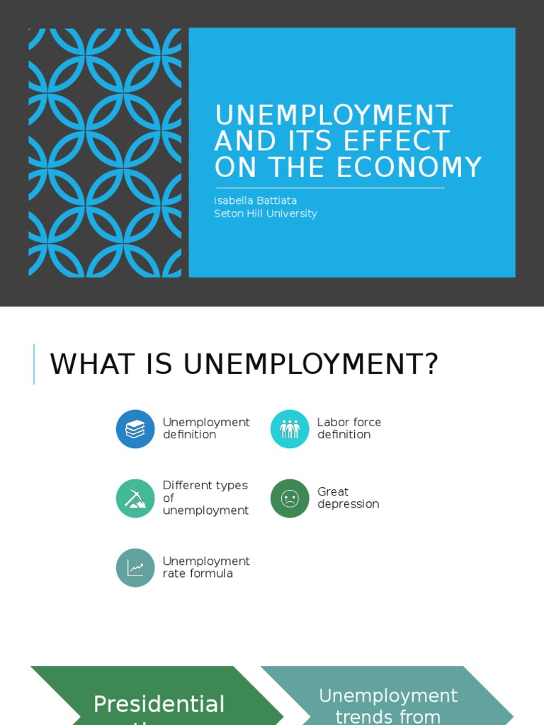 Unemployment and Its Effect On The Economy | PDF