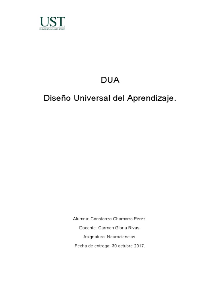 DUA Diseño Universal Del Aprendizaje | Descargar gratis PDF ...