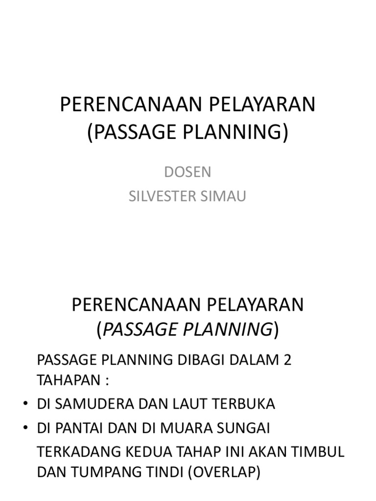 2 Passage Planning PDF | PDF