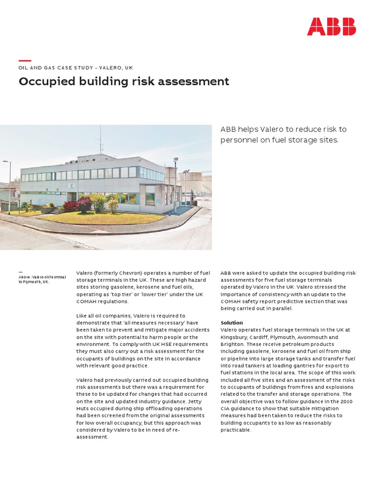 Occupied Building Risk Assessment (CAS149a) | PDF | Hazards | Emergency ...