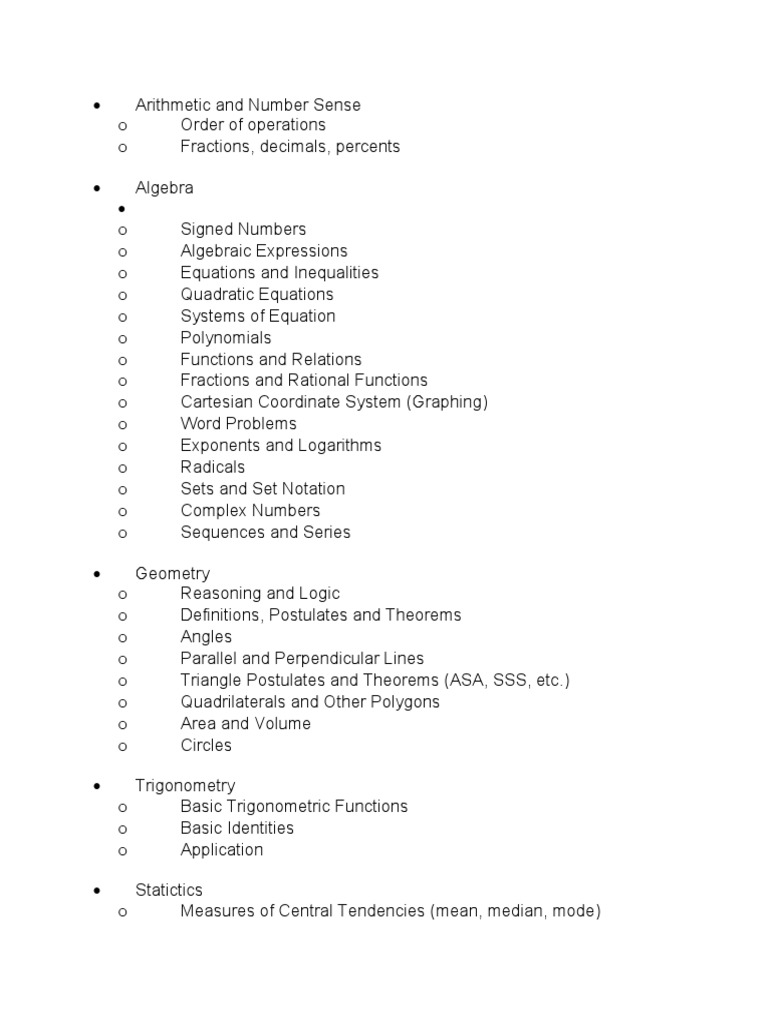 Topics On Cets | PDF | Equations | Function (Mathematics)