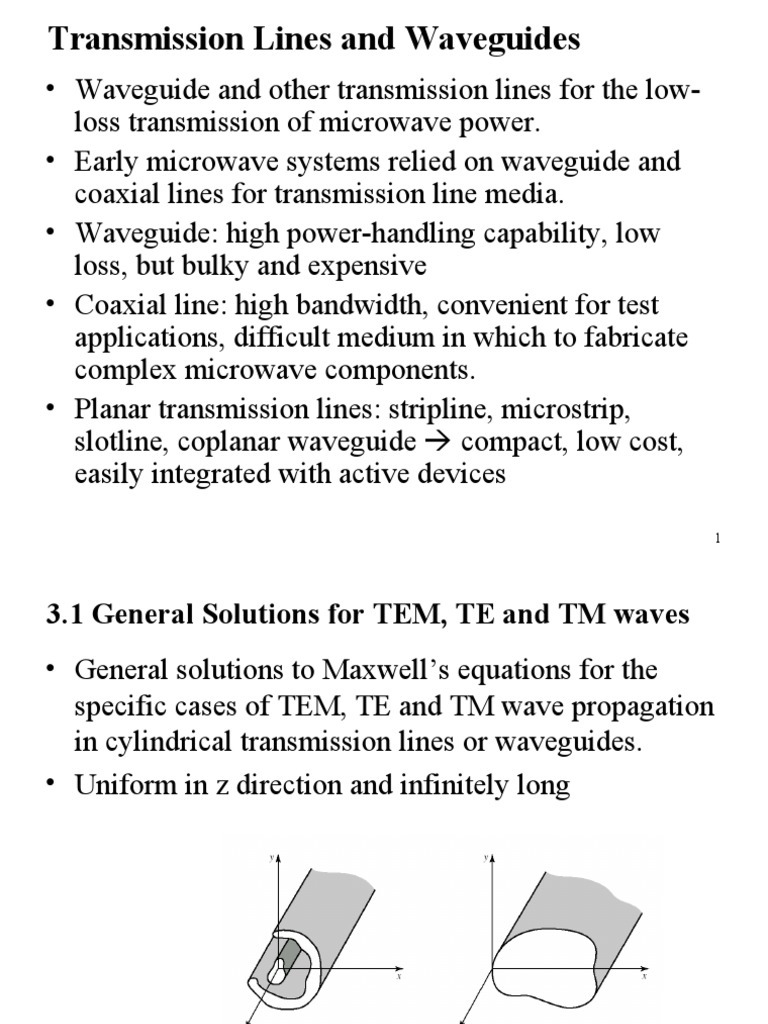 Transmission Lines and Waveguides | PDF | Transmission Line | Waveguide