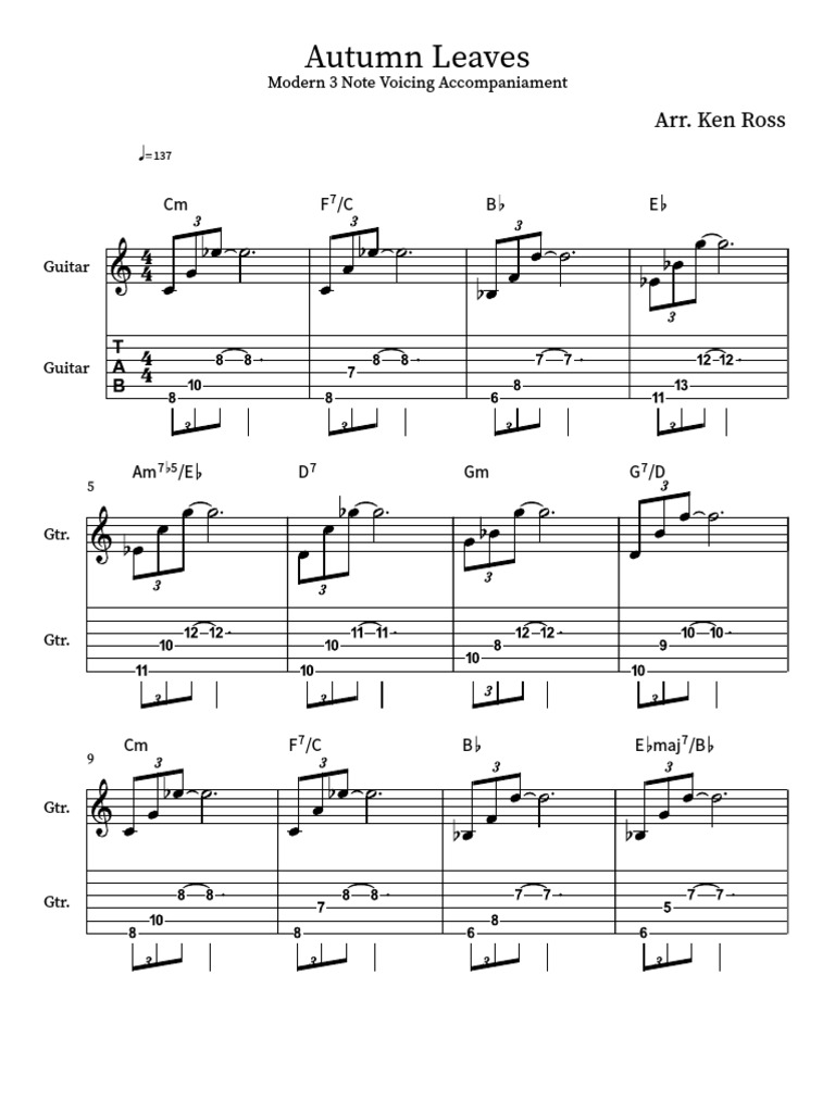 Autumn Leaves PDF | PDF