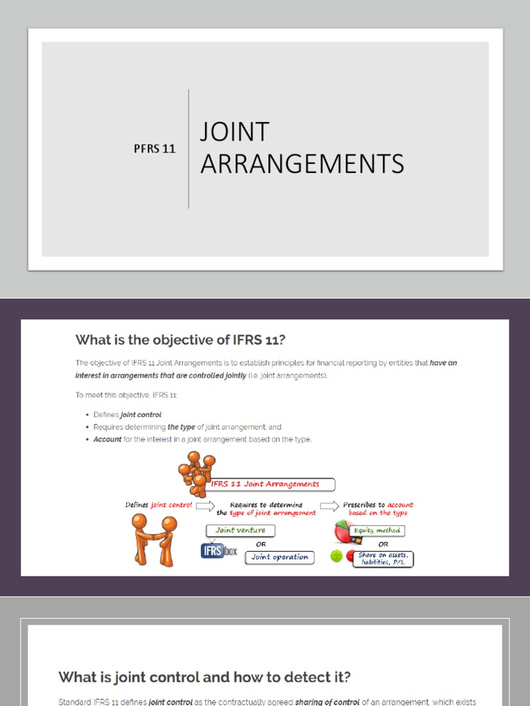 Ifrs 11 Joint Arrangements | PDF