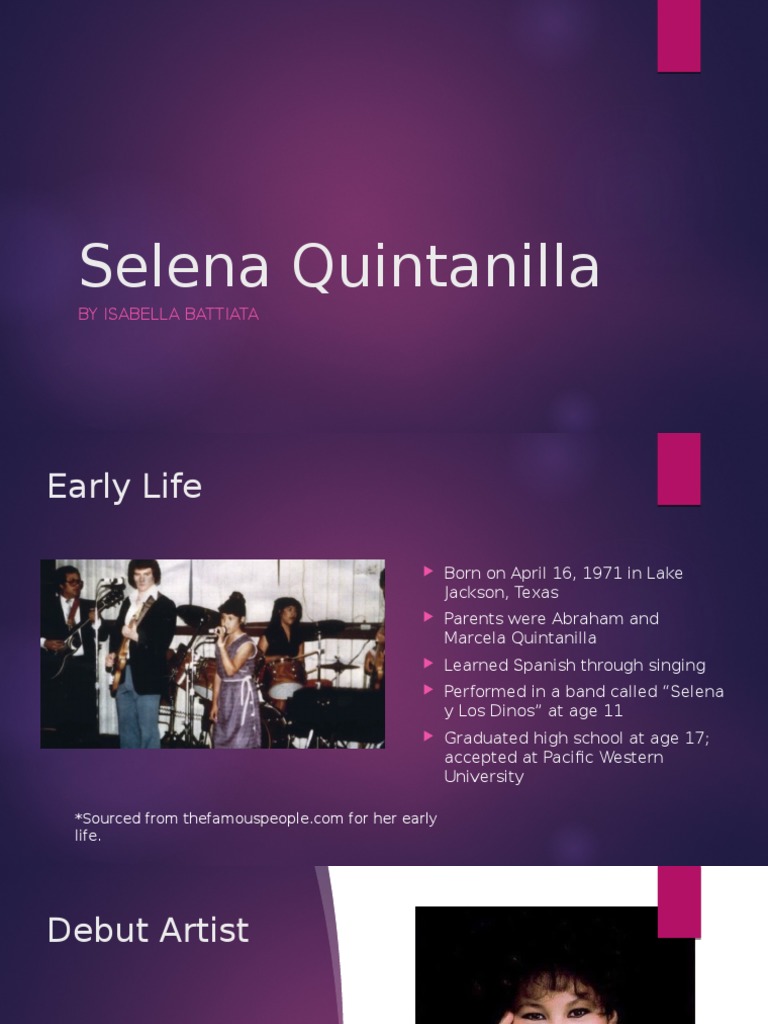 Selena Quintanilla: by Isabella Battiata | PDF | Latin American Music ...