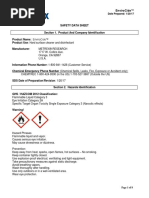Great Value Bleach MSDS Sheet | PDF | Personal Protective Equipment | Water
