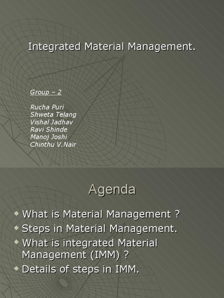 Integrated Material Management | PDF | Receipt | Invoice