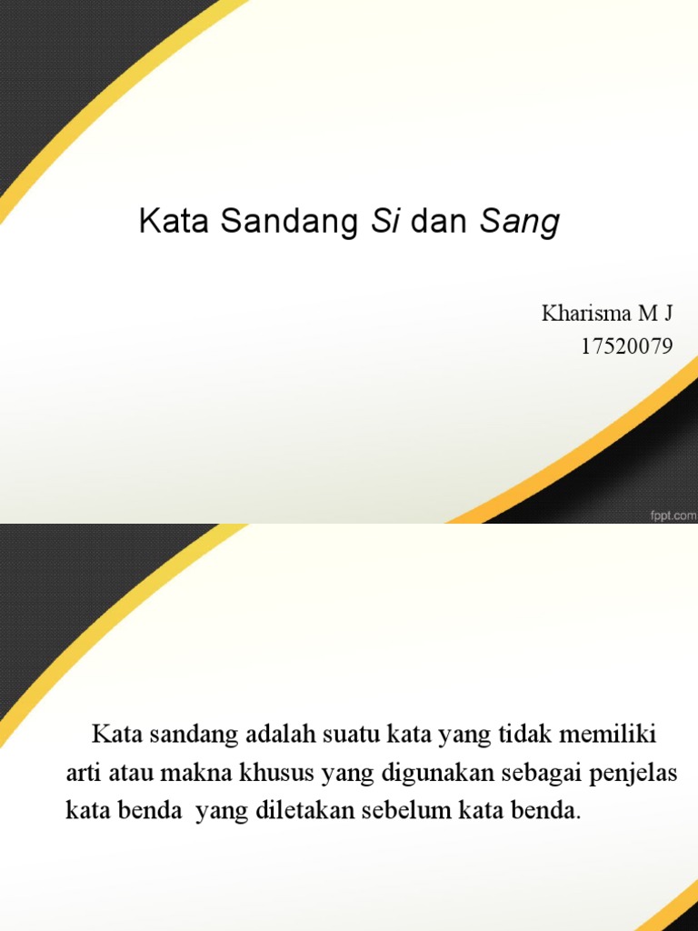 Kata Sandang | PDF