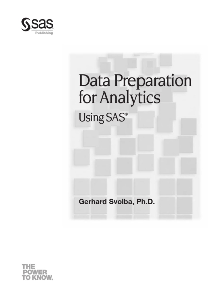 Data Preparation For Analytics Using SAS | PDF | Sas (Software) | Categorical Variable