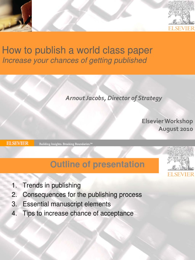 How To Publish A World Class Paper: Increase Your Chances of Getting ...
