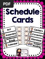 Daily Schedule Cards2 | PDF