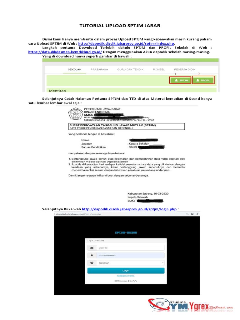 Tutorial Upload SPTJM Jabar | PDF | Bisnis