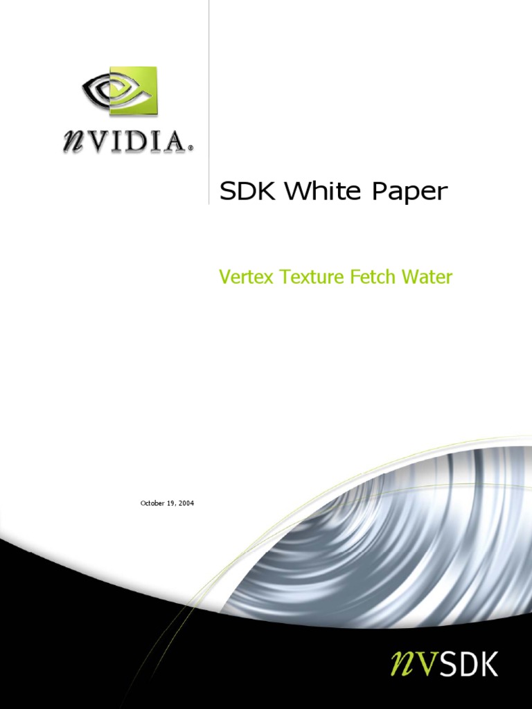 SDK White Paper: Vertex Texture Fetch Water | PDF | Texture Mapping | Shader