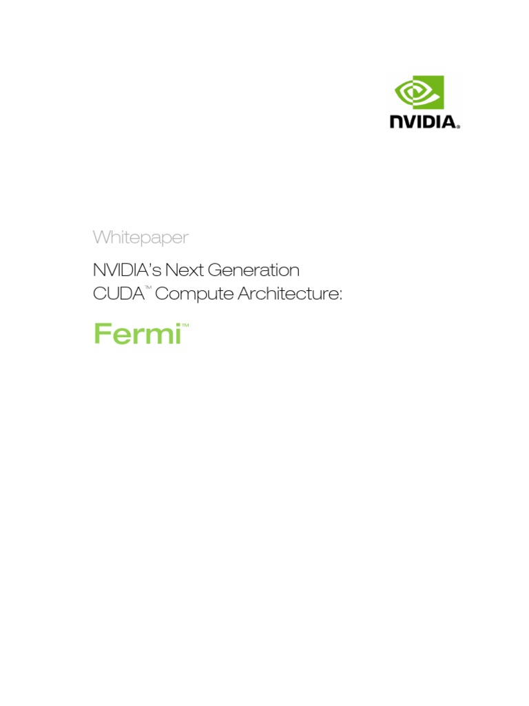 NVIDIAFermiComputeArchitectureWhitepaper PDF | PDF | Graphics Processing Unit | Thread (Computing)