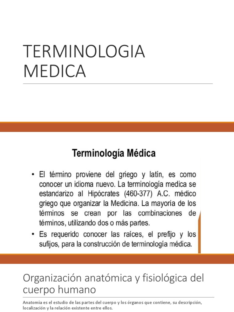 Terminologia Medica | PDF | Anatomia animal | Anatomía humana